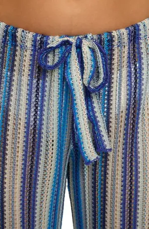 BECCA By Rebecca Virtue Seaside Striped Cover-up Pants