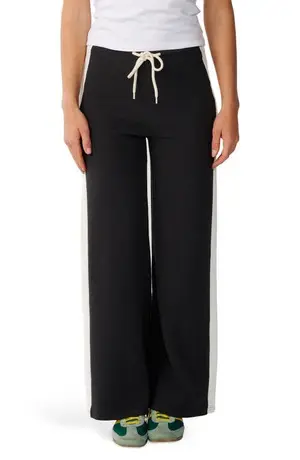 Rip Curl Retro Swell Wide Leg Pants - Washed Black