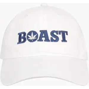 BOAST Dad Hat - White Navy