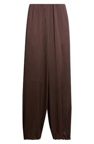 Vince Plissé Drawcord-hem Satin Pants