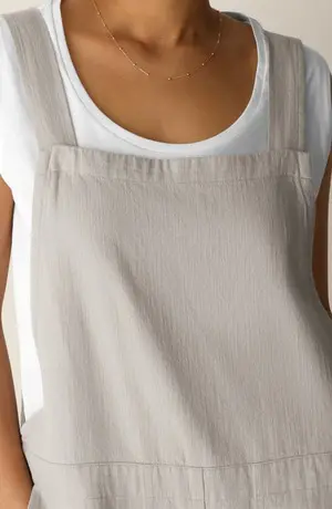 Eileen Fisher Organic Cotton & Linen Lantern Jumpsuit
