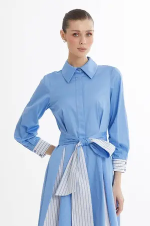 GIZIA Belted Shirt Dress