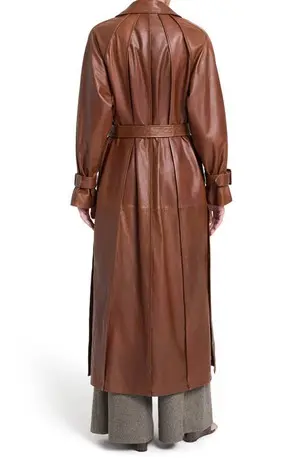TWP Unfinished Business Leather Trench Coat