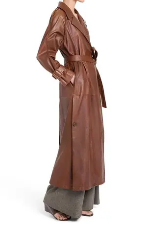 TWP Unfinished Business Leather Trench Coat