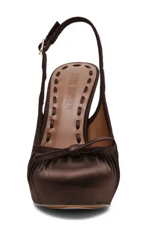 Steve Madden Sofie Satin Bow Platform Slingback Pump