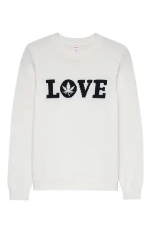 Boast BOAST Intarsia "LOVE" Sweater Ivory