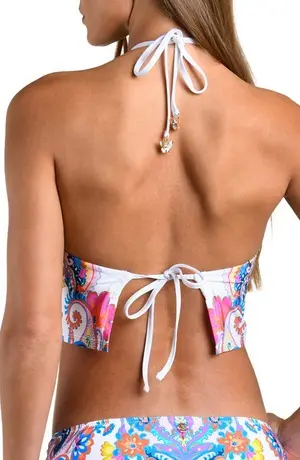 SUNSHINE 79 Butterfly Print Halter Tankini Top