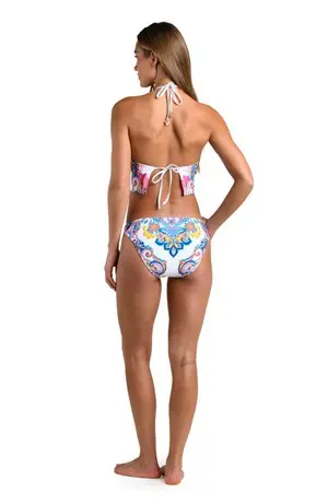 SUNSHINE 79 Butterfly Print Halter Tankini Top