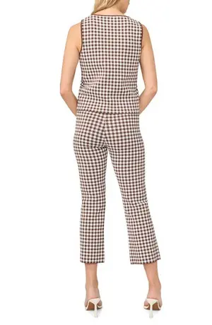 Halogen Gingham Jacquard Sweater Tank