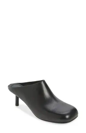 Sacai Square Toe Mule - Black