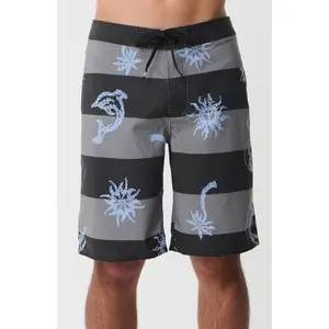 Rip Curl Mirage Disorder Striped Board Shorts - Black