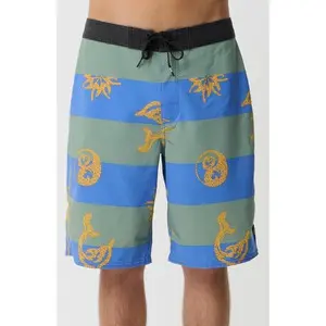Rip Curl Mirage Disorder Striped Board Shorts - Deep Riverside