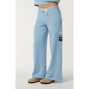 Rip Curl Surf Revival Wide Leg Fleece Pants - Washed Blue