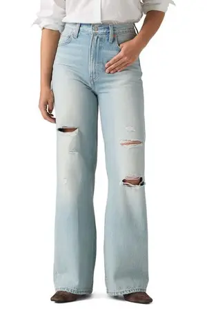 LEVI'S Ribcage Ripped High Waist Wide Leg Jeans - Set Up
