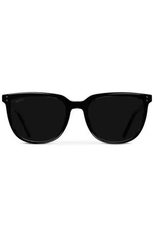 WMP EYEWEAR Abner 52mm Square Polarized Sunglasses - Black