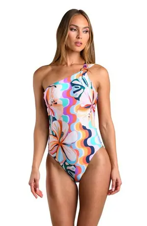 SUNSHINE 79 Untamed Tropics One-shoulder One-piece Swimsuit
