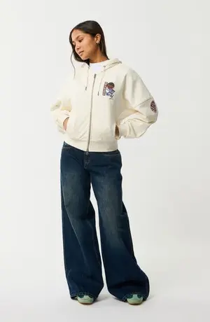 Rip Curl Surf The World Full Zip Graphic Hoodie