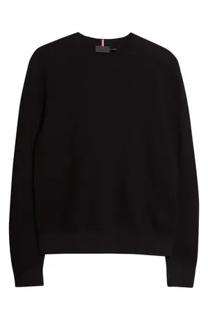 Moncler Cotton Crewneck Sweater - Black