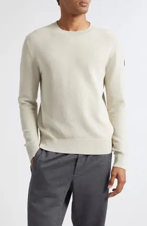 Moncler Cotton Crewneck Sweater - Cornstalk
