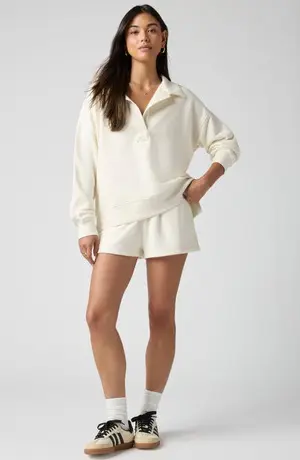 FLORENCE BY MILLS Polo Collar Sweatshirt - Jet Stream