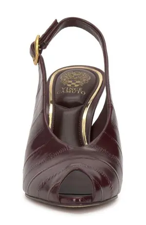 Vince Camuto Helenza Peep Toe Slingback Pump - Pomegranate