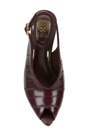 Vince Camuto Helenza Peep Toe Slingback Pump - Pomegranate