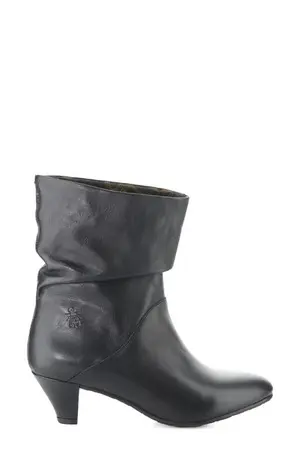 Fly London Pulk Almond Toe Bootie - Black
