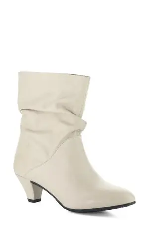 Fly London Pulk Almond Toe Bootie - Off White