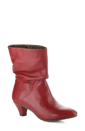 Fly London Pulk Almond Toe Bootie - Rust