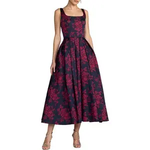 Mac Duggal Brocade Square Neck Gown