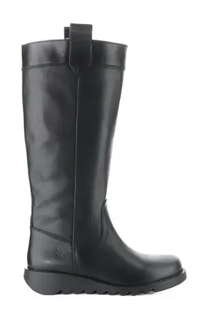 Fly London Sird Knee High Boot - Black