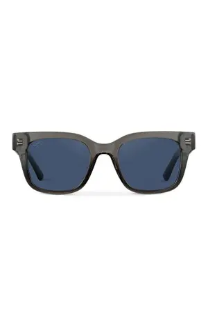 WMP EYEWEAR Nash49mm Square Polarized Sunglasses - Black Ice Fade