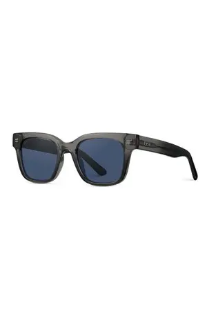 WMP EYEWEAR Nash49mm Square Polarized Sunglasses - Black Ice Fade