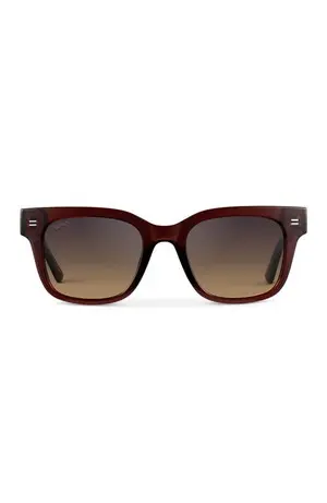 WMP EYEWEAR Nash Square Polarized Sunglasses - Red Garnet