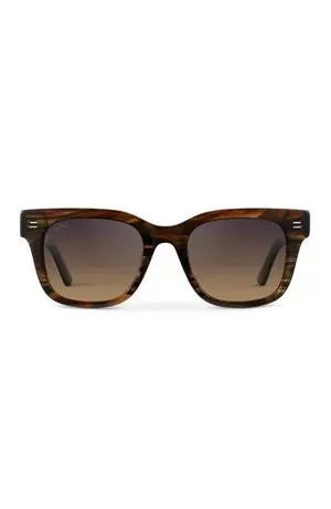 WMP EYEWEAR Nash Square Polarized Sunglasses - Red Oak