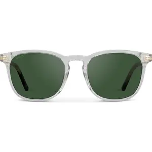 WMP EYEWEAR Nick51mm Polarized Rounded Square Sunglasses Clear