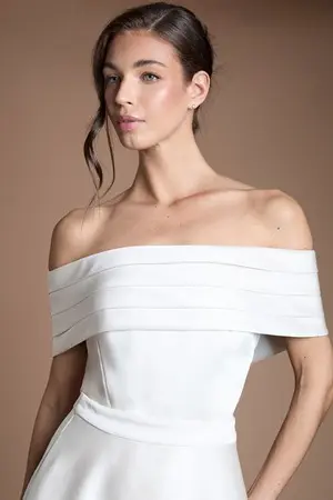 Coast Bandeau Neck Bridal Shrug Top