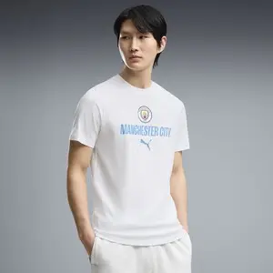 PUMA Manchester City Ftblculture Soccer T-shirt - White