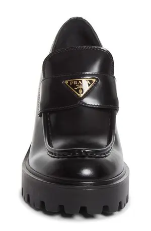 Prada Lug Sole Loafer Pump