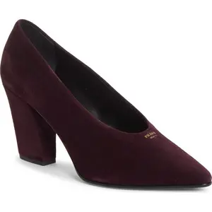 Prada Pointed Toe Pump - Bordeaux