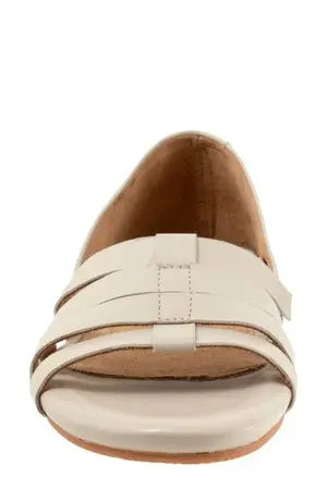 Softwalk Cozumel 2.0 Strappy Leather Wedge Sandals - Ivory