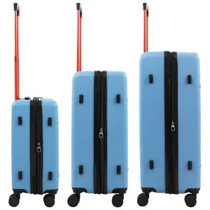 True Religion Molded U 3-piece Hardside Spinner Luggage Set - Blue