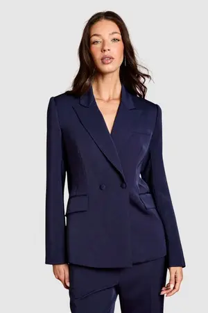 Coast Double Breasted Blazer - Navy