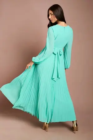 Coast Pleated Wrap Dress