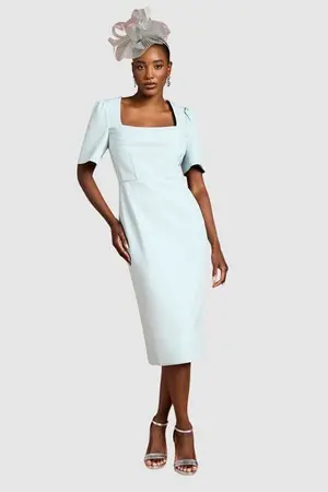 Coast Corset Pencil Dress - Duck Egg