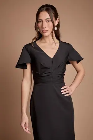 Coast Crepe V-neck Maxi Dress