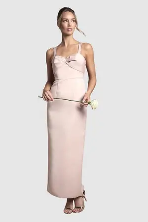 Coast Sweetheart Bow Maxi Dress - Blush