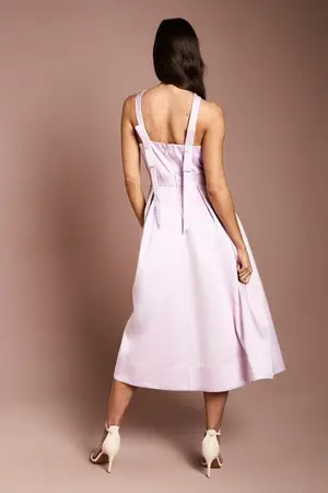 Coast Fit & Flare Square Neck Midi Dress