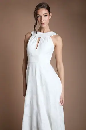 Coast Bridal Gown With High Neck And Keyhole Detail