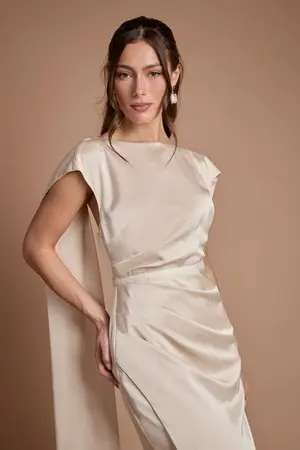 Coast Satin Tie Back Maxi Dress